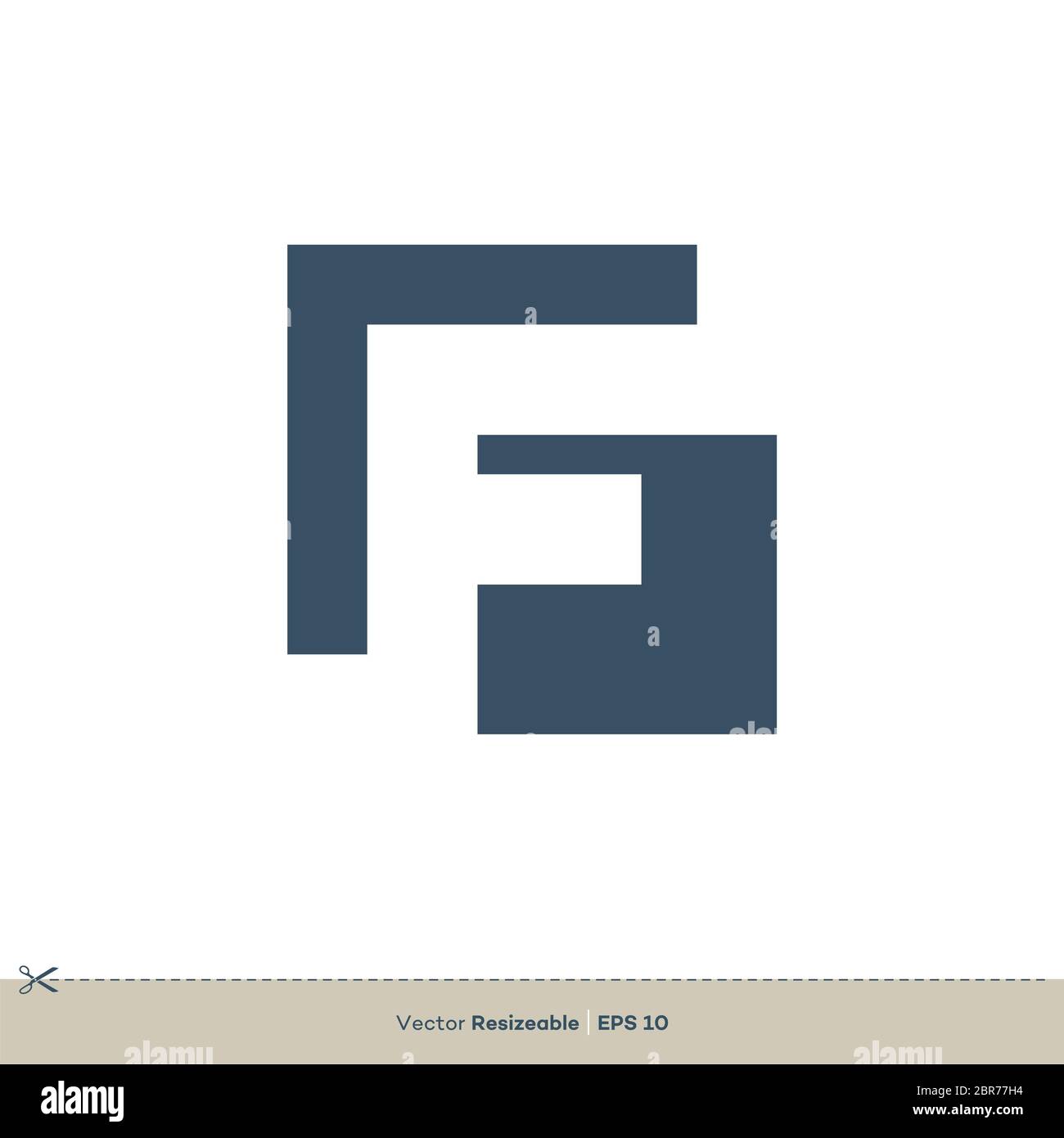 Letter F vector Logo Template illustration design Stock Photo - Alamy