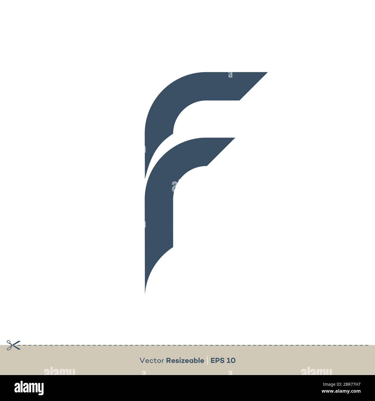 Letter F vector Logo Template illustration design Stock Photo - Alamy