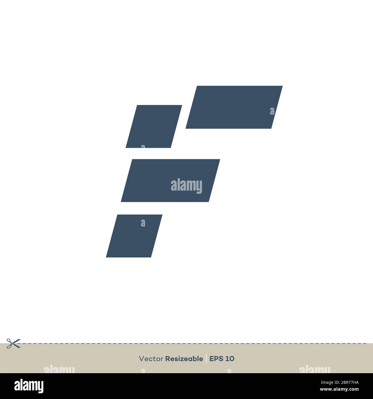 Letter F vector Logo Template illustration design Stock Photo - Alamy