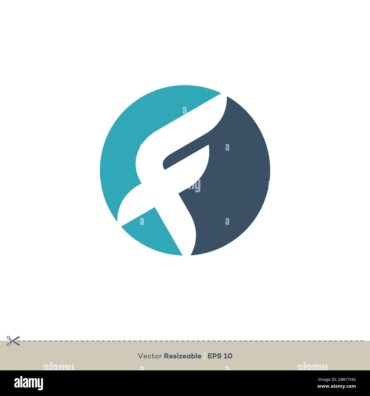 Letter F vector Logo Template illustration design Stock Photo - Alamy