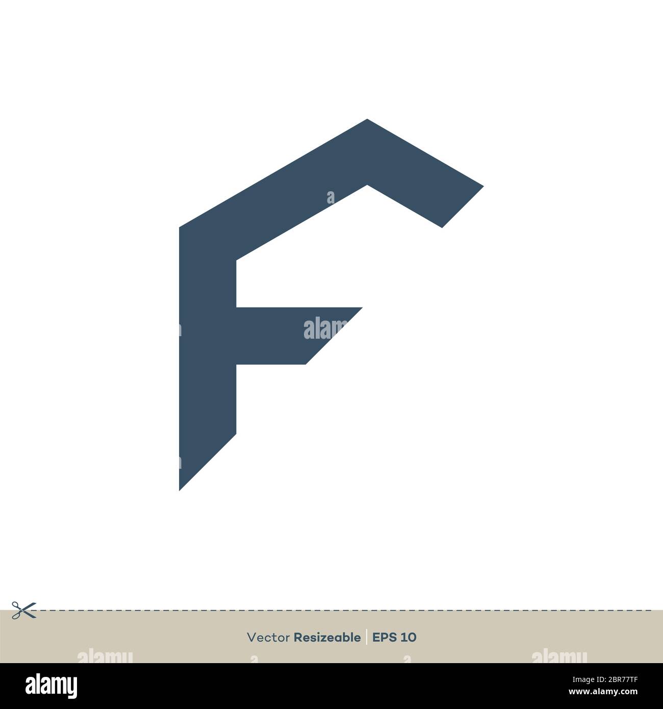 Letter F vector Logo Template illustration design Stock Photo - Alamy