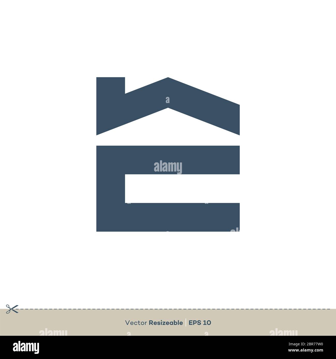 Letter E Logo Vector Icon Template Flat Illustration Design Stock Photo ...