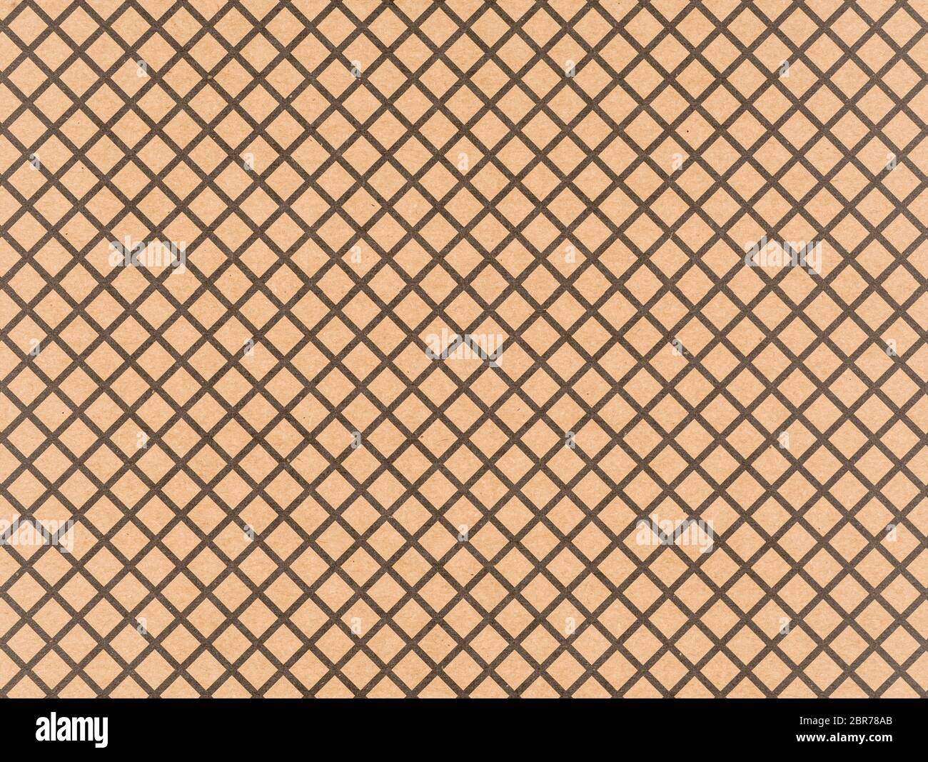 Brown craft paper with a black crosshatch pattern Stock Photo - Alamy