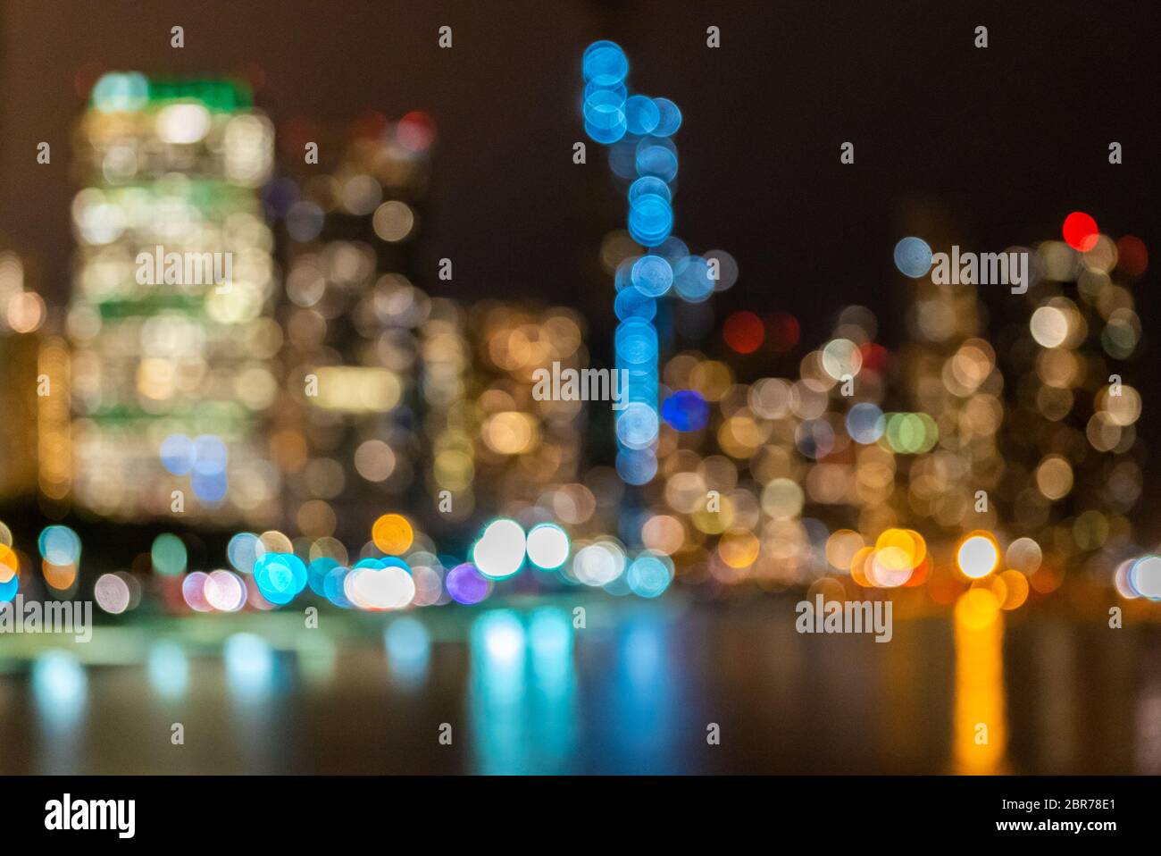 Blurred background Chicago downtown Cityscape skylines and skyscrapers ...