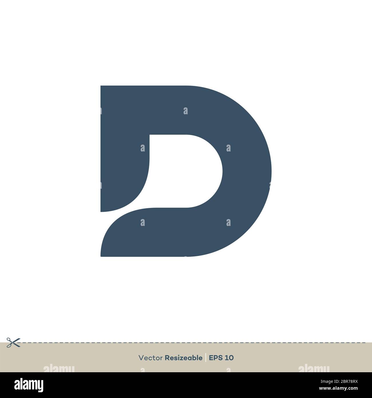 Letter D Icon Vector Logo Template Flat Design Stock Photo - Alamy