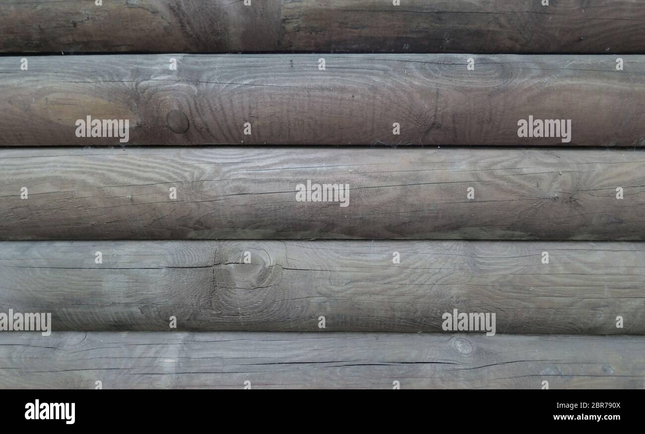 The texture of the laid wooden timber Stock Photo - Alamy