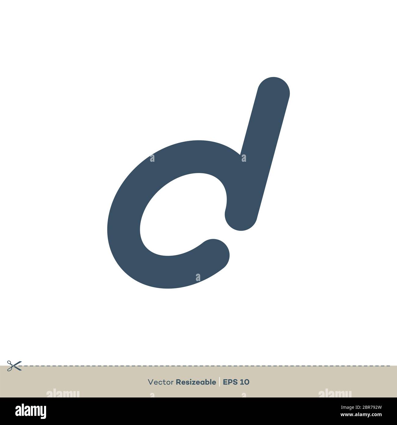 Letter D Icon Vector Logo Template Flat Design Stock Photo - Alamy
