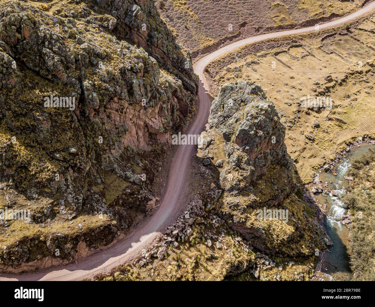 Aerial view dangerous mountain hi-res stock photography and images - Alamy