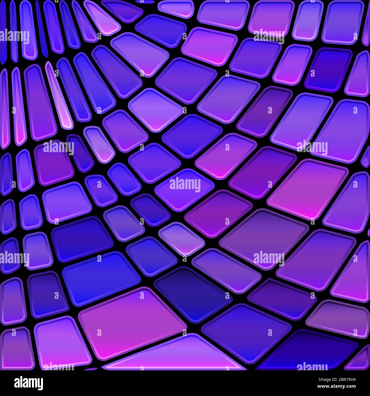 abstract stained-glass mosaic background - purple and violet Stock ...