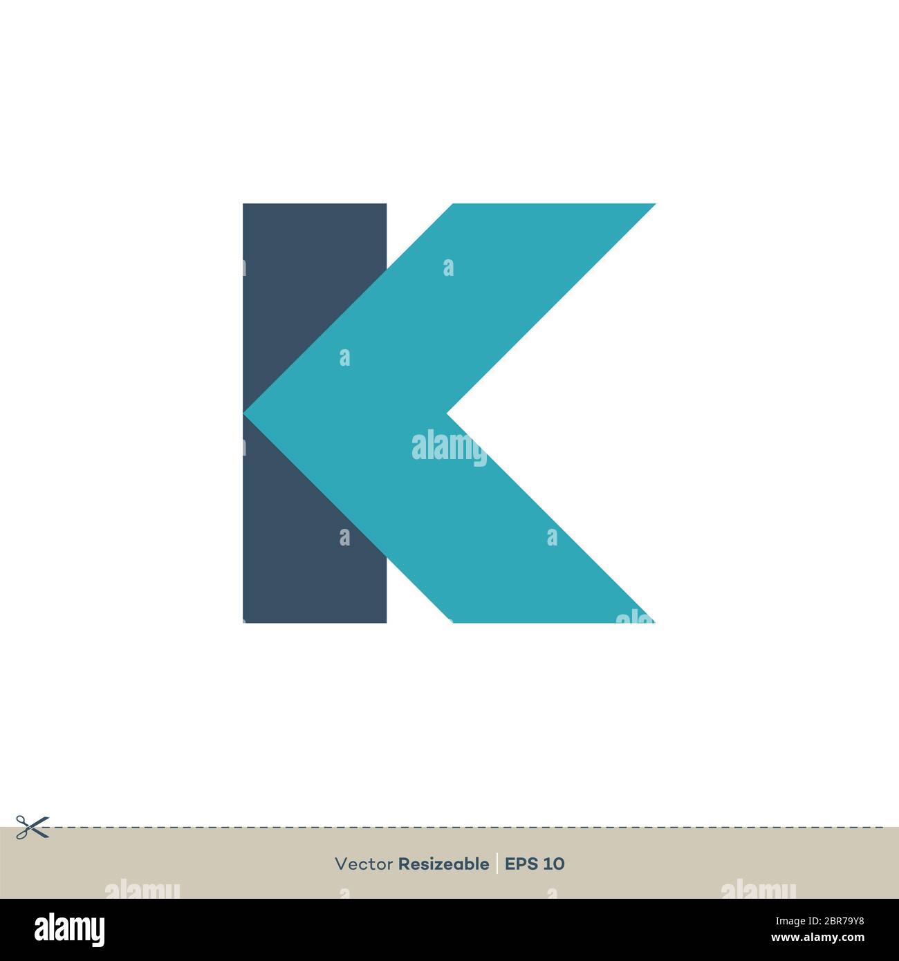 K Letter vector Logo Template illustration design Stock Photo - Alamy