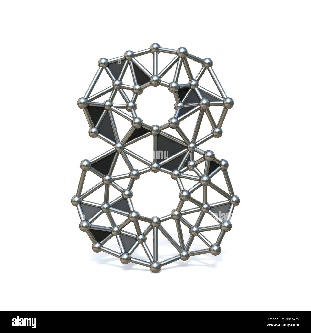 Number eight wireframe hi-res stock photography and images - Alamy