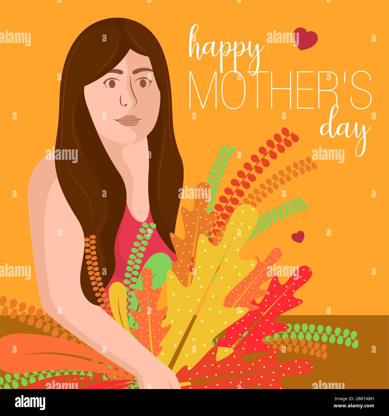 Happy Mothers Day Card Stock Vector Image And Art Alamy