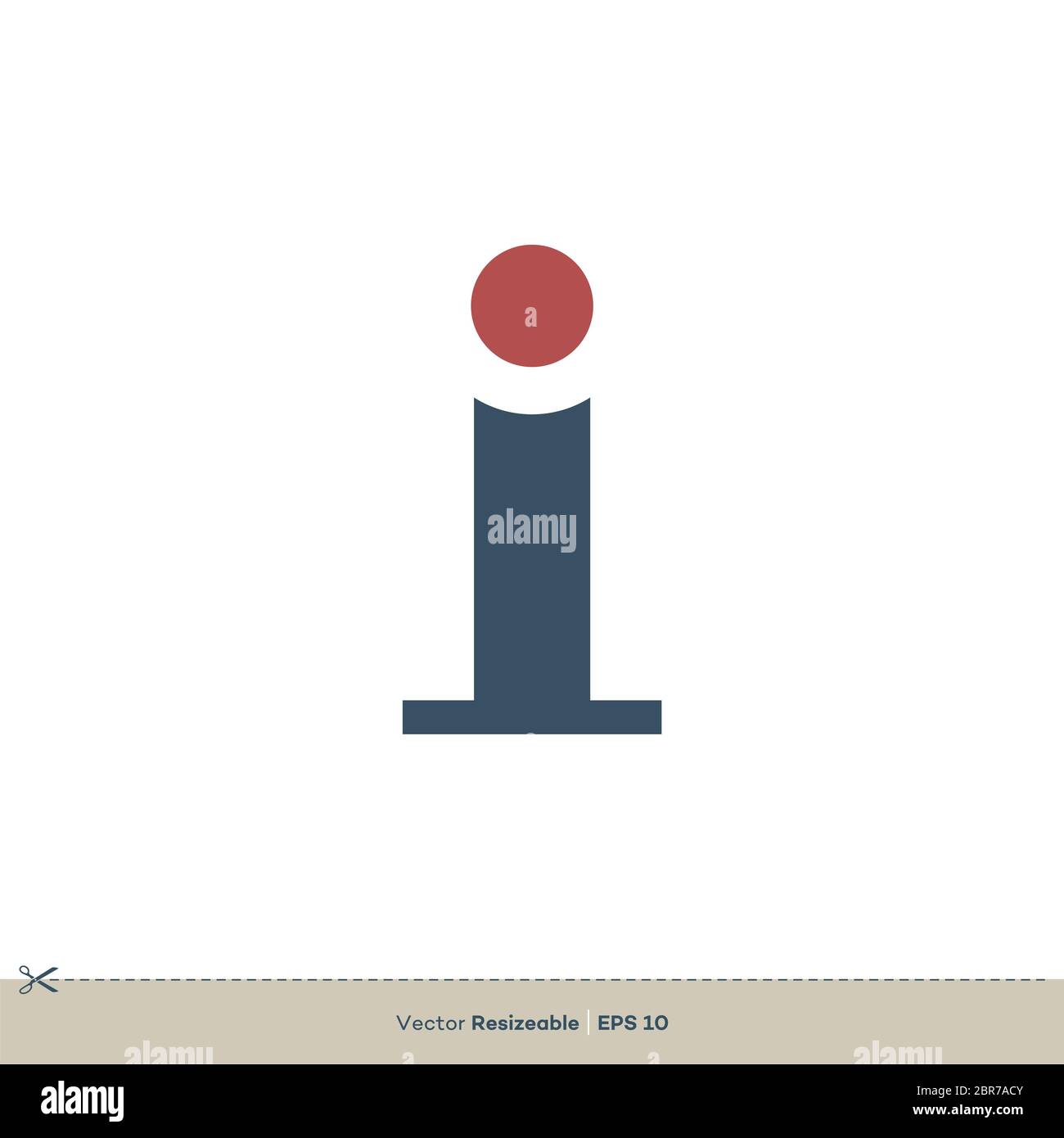 i Letter vector Logo Template illustration design Stock Photo - Alamy