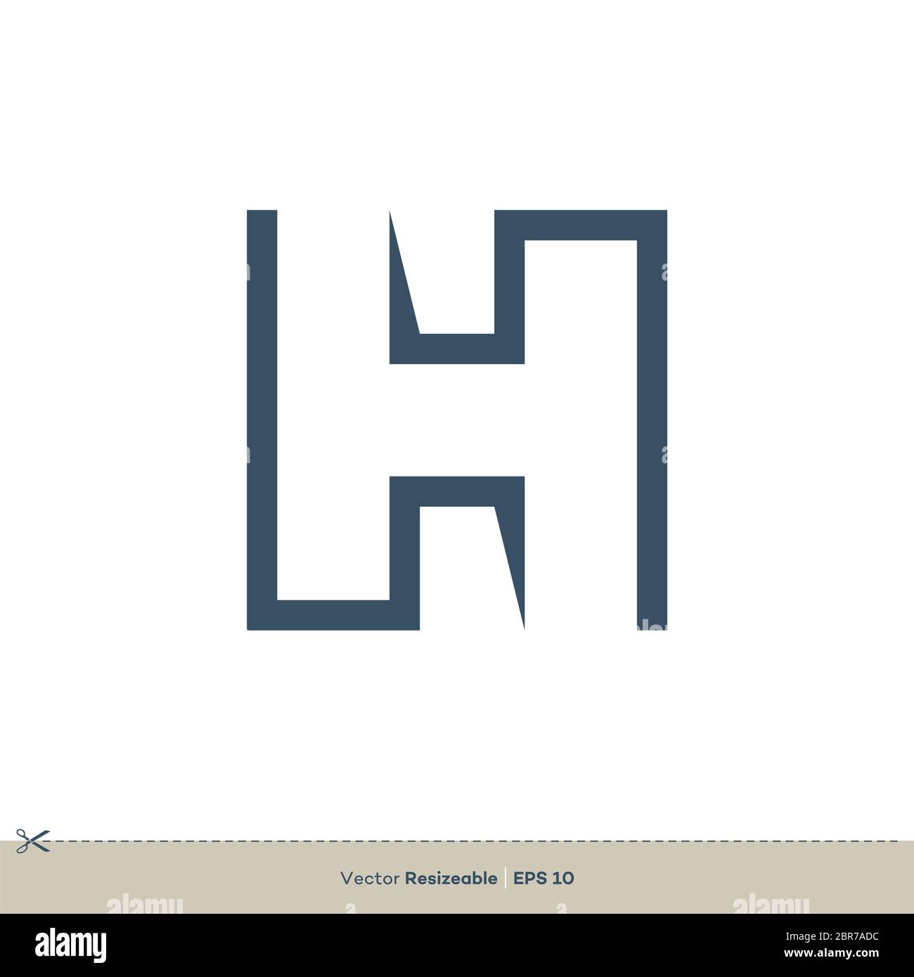 Letter H vector Logo Template illustration design Stock Photo - Alamy