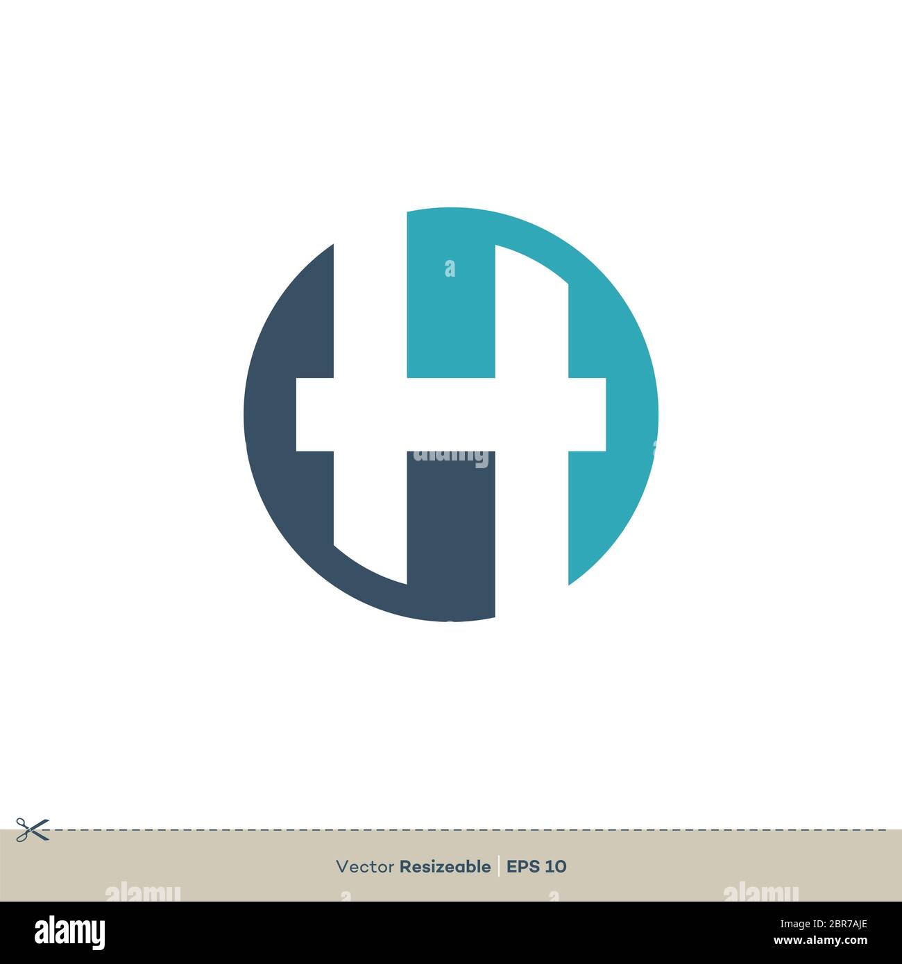 Letter H vector Logo Template illustration design Stock Photo - Alamy
