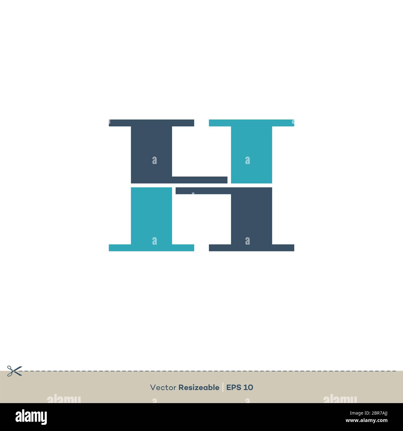 Letter H vector Logo Template illustration design Stock Photo - Alamy