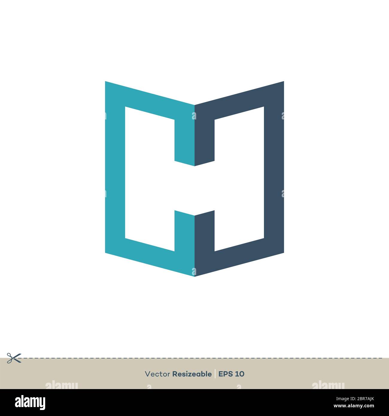 Letter H vector Logo Template illustration design Stock Photo - Alamy