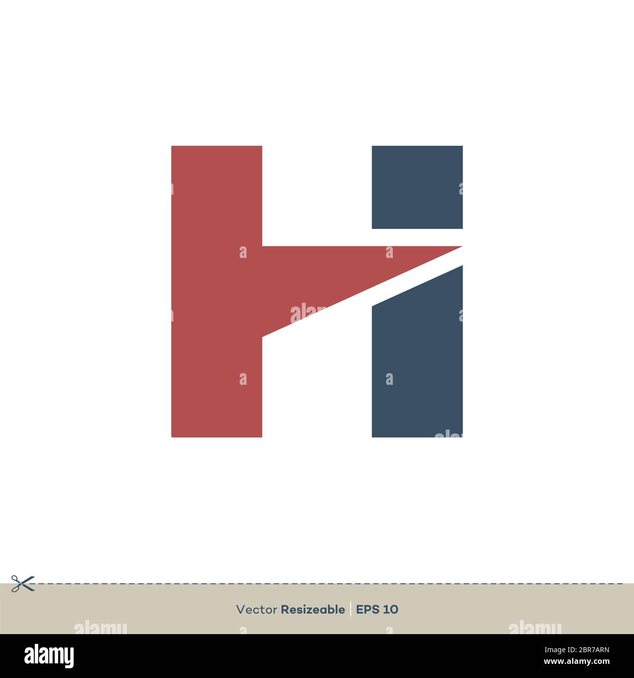 Letter H vector Logo Template illustration design Stock Photo - Alamy