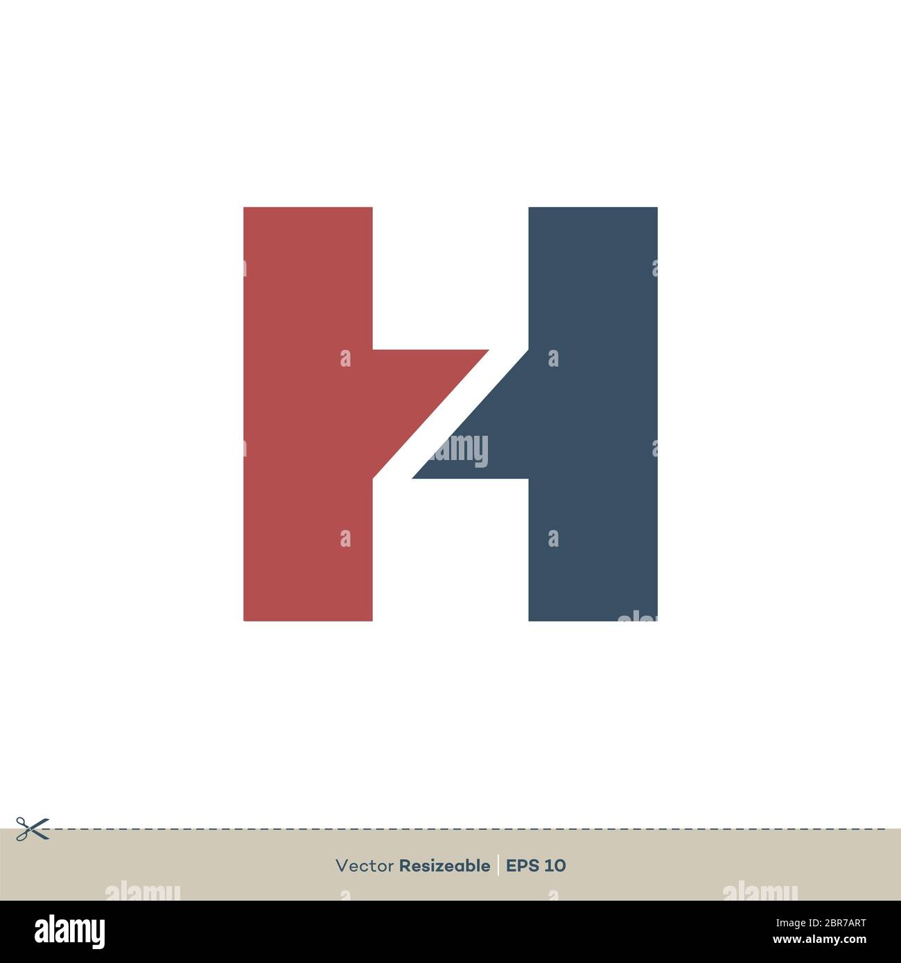 Letter H vector Logo Template illustration design Stock Photo - Alamy