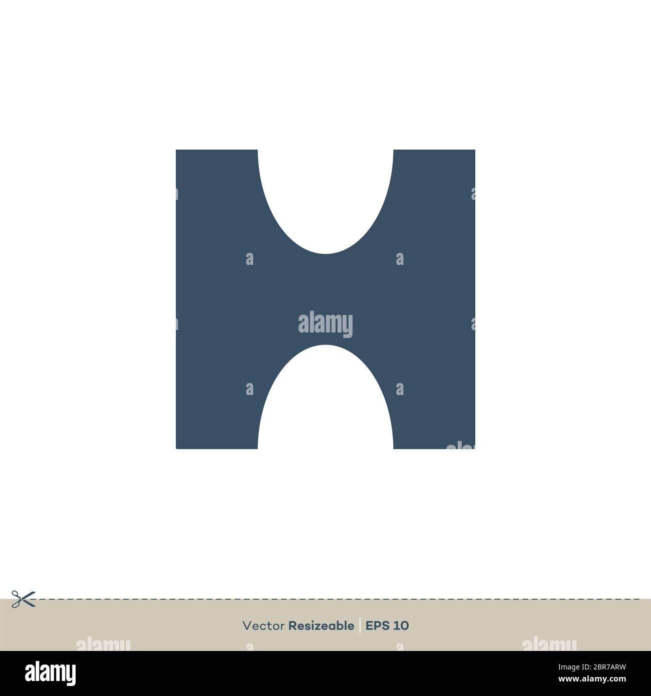Letter H vector Logo Template illustration design Stock Photo - Alamy