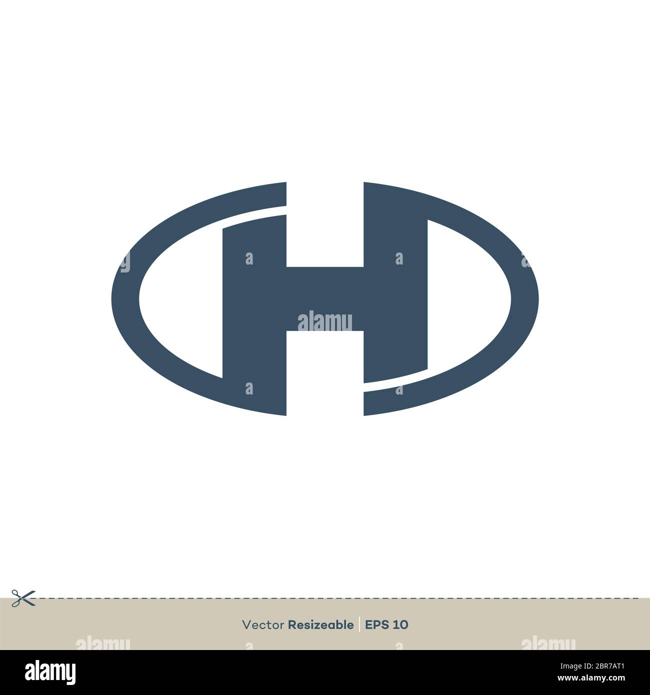 Letter H vector Logo Template illustration design Stock Photo - Alamy