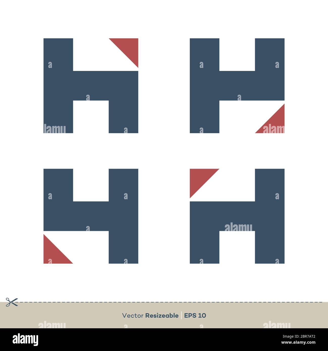 Letter H vector Logo Template illustration design Stock Photo - Alamy