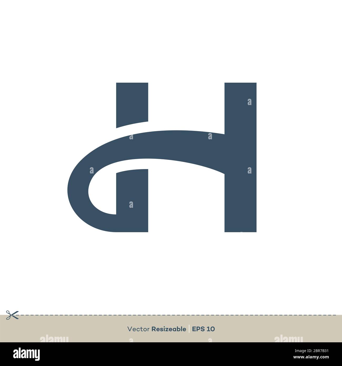 Letter H vector Logo Template illustration design Stock Photo - Alamy