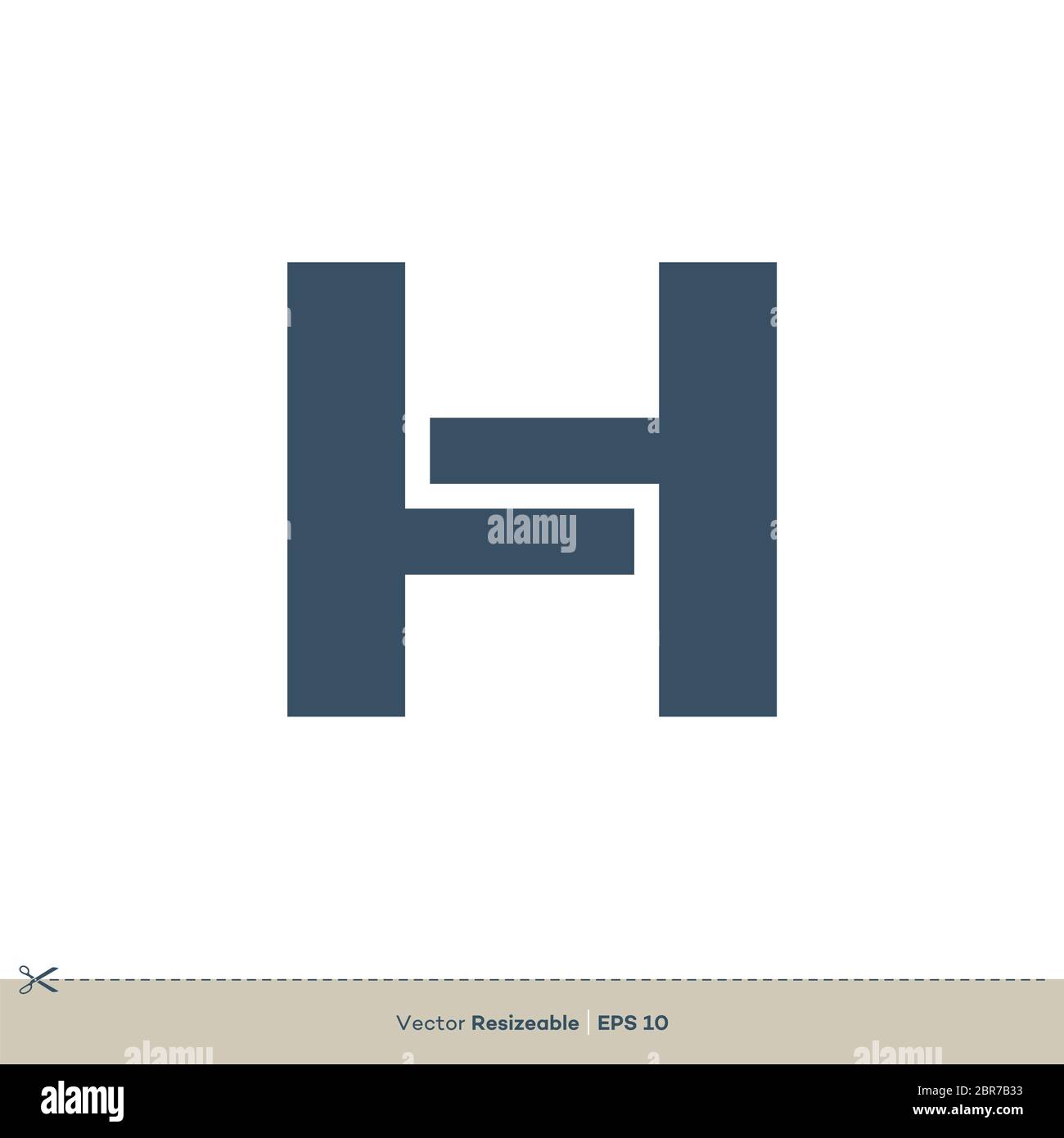 Letter H vector Logo Template illustration design Stock Photo - Alamy