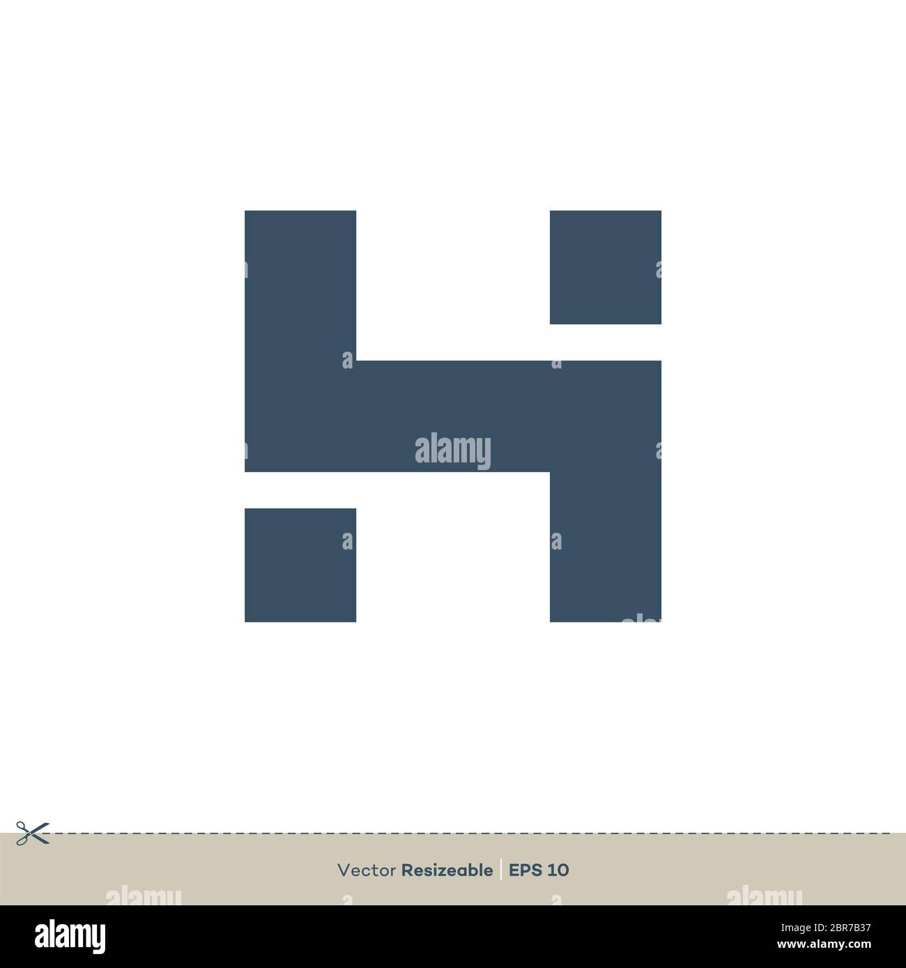 Letter H vector Logo Template illustration design Stock Photo - Alamy