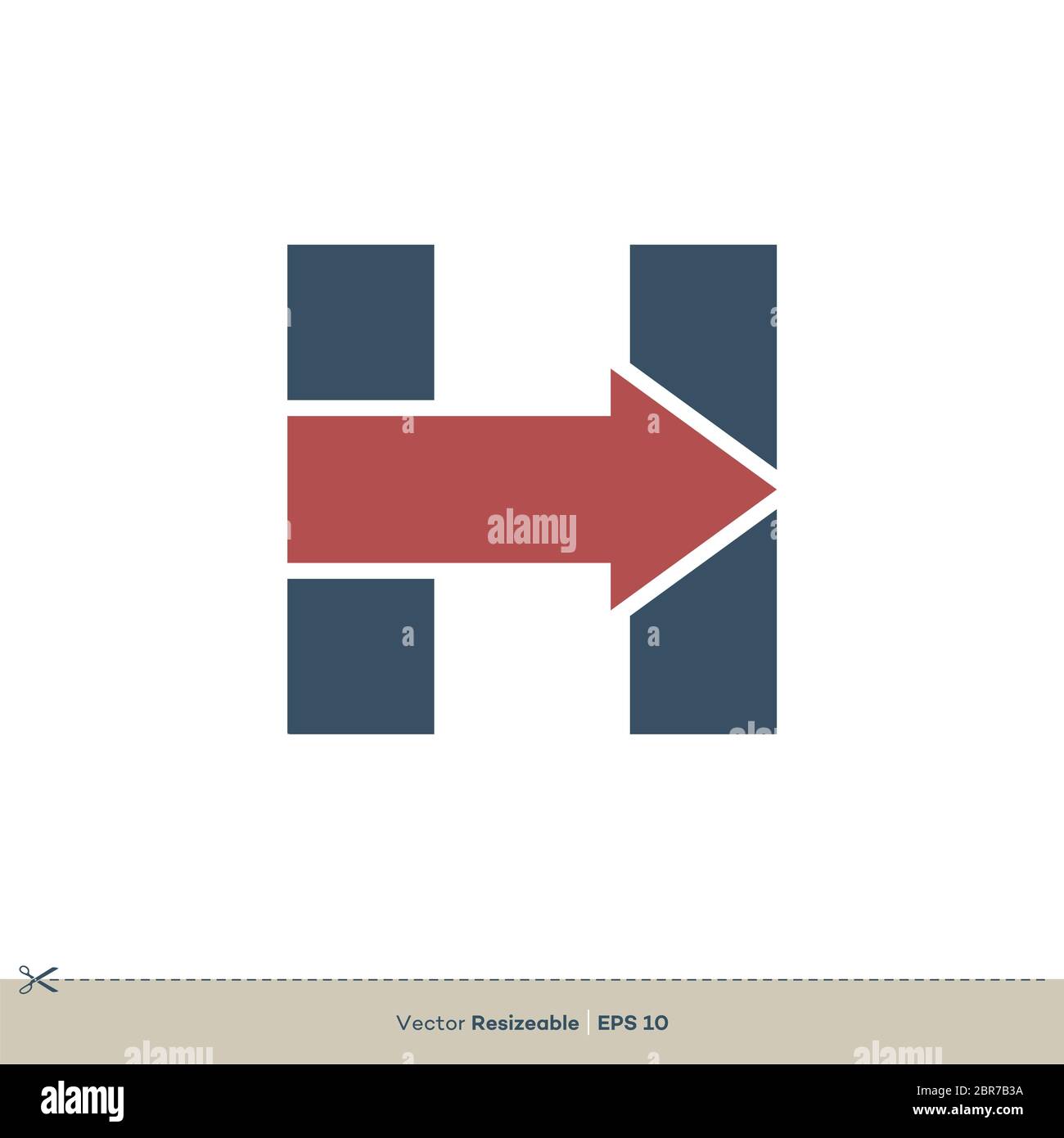 Letter H vector Logo Template illustration design Stock Photo - Alamy