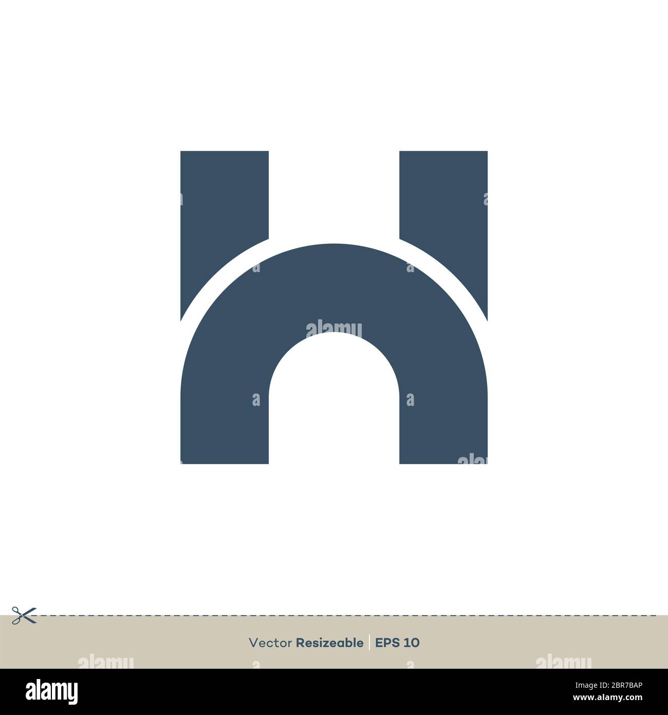 Letter H vector Logo Template illustration design Stock Photo - Alamy