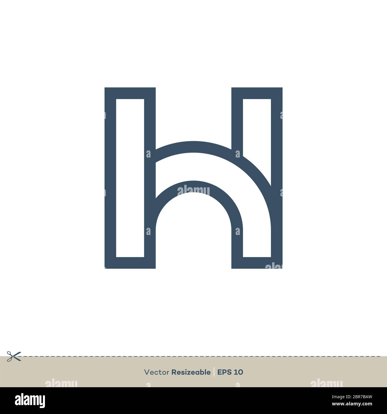 Letter H vector Logo Template illustration design Stock Photo - Alamy