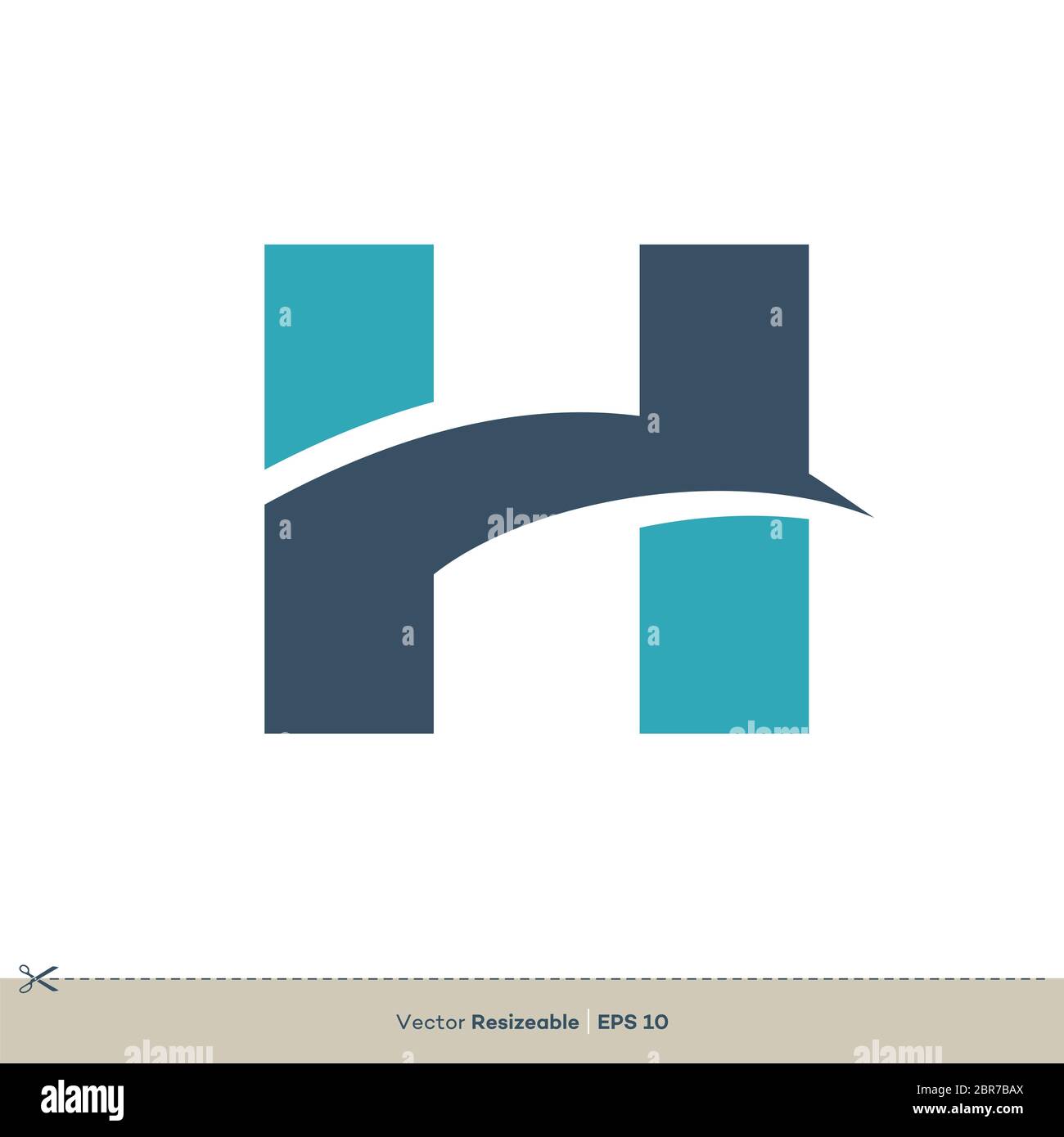 Letter H vector Logo Template illustration design Stock Photo - Alamy
