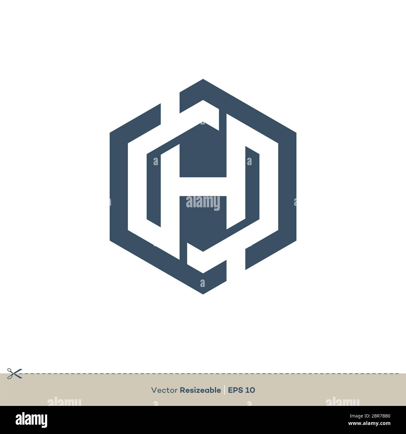 Letter H vector Logo Template illustration design Stock Photo - Alamy