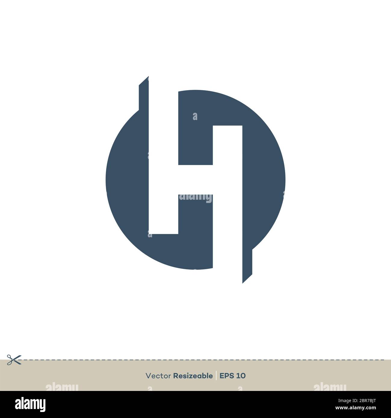 Letter H vector Logo Template illustration design Stock Photo - Alamy