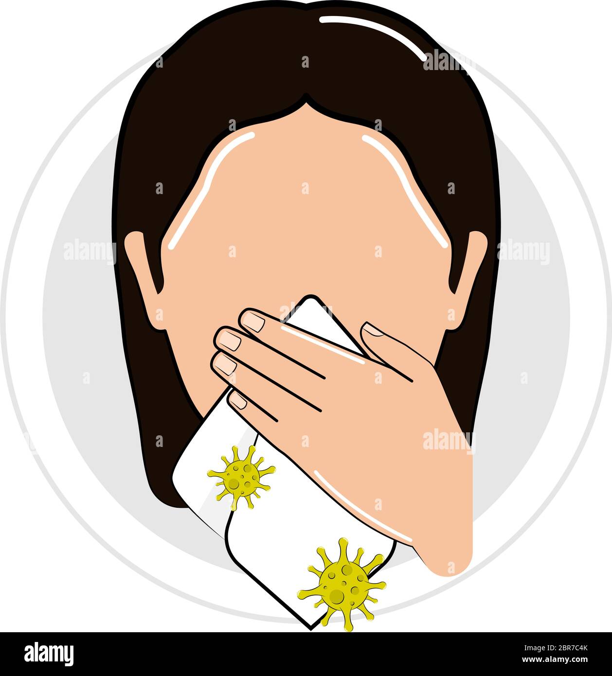 Woman drop face Stock Vector Images - Alamy