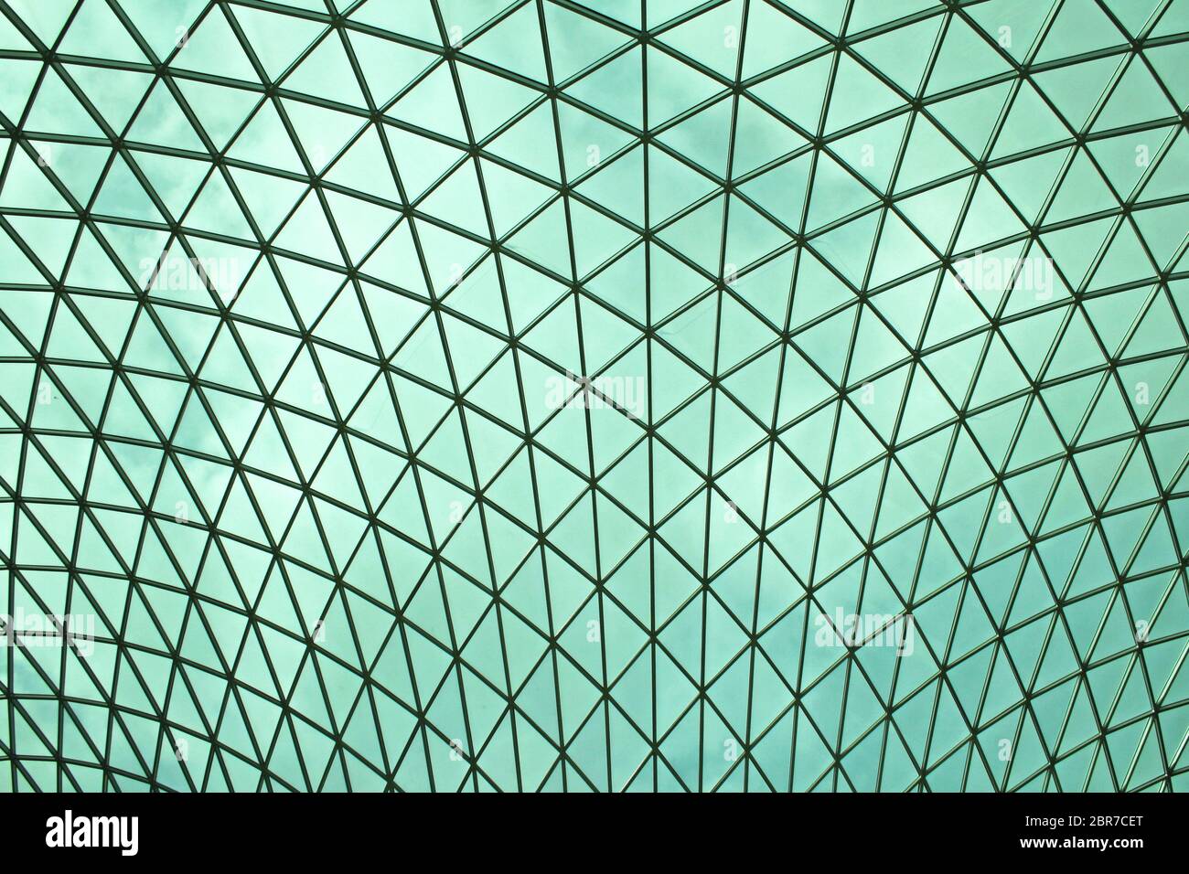 Modern Green Glass Ceiling Roof Structure Stock Photo - Alamy