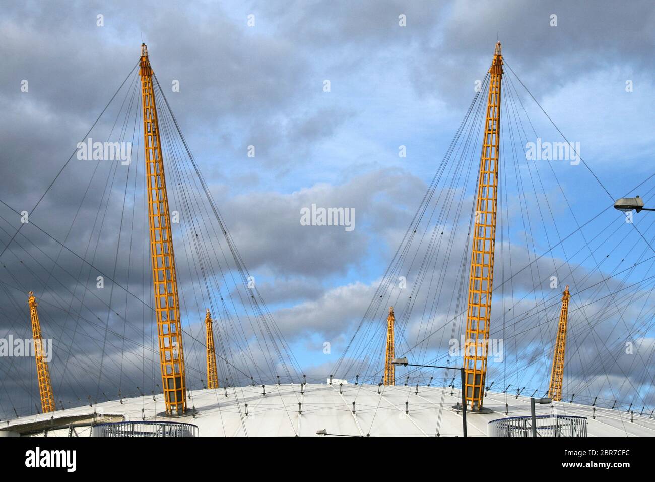 Millennium Dome Tent Structure With Support Pillars and Cables in ...
