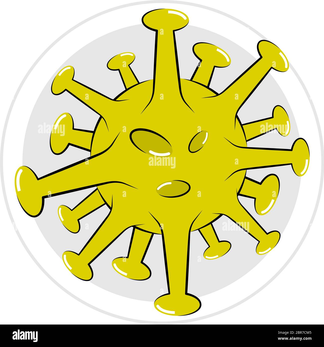 Sticker of a virus icon Stock Vector Image & Art - Alamy