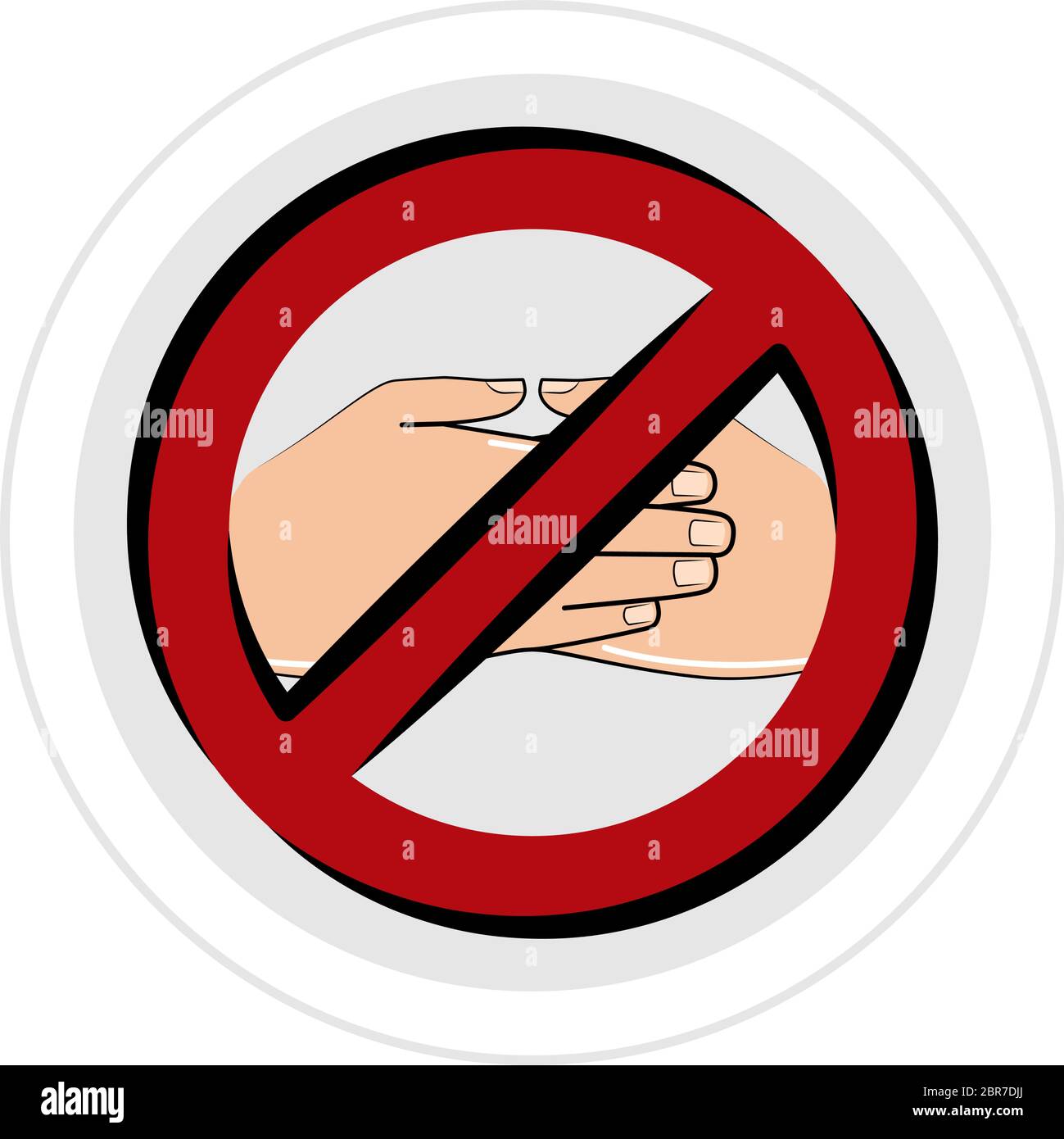 Forbidden shake hands symbol hi-res stock photography and images - Alamy