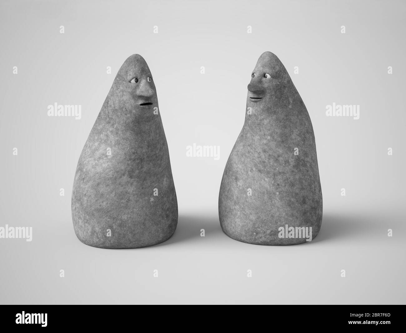 Two rock faces Black and White Stock Photos & Images - Alamy