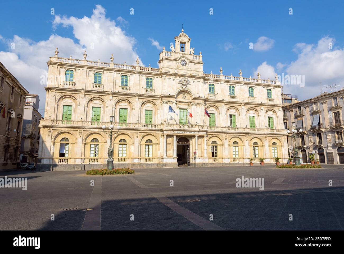 Building of University of Catania, the oldest university in Sicily, and ...