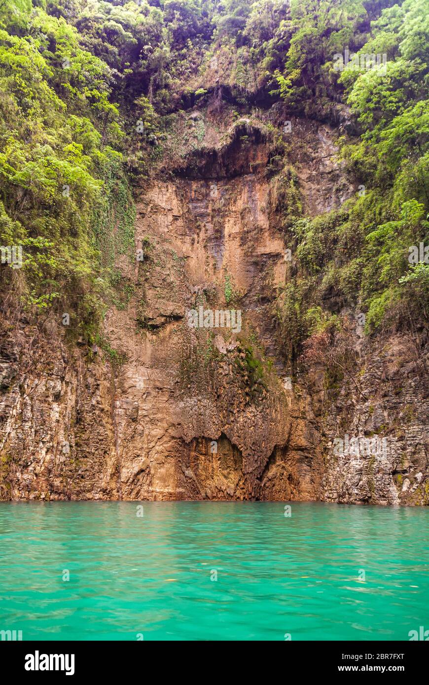 Wushan, Chongqing, China - May 7, 2010: Mini Three Gorges on Daning ...