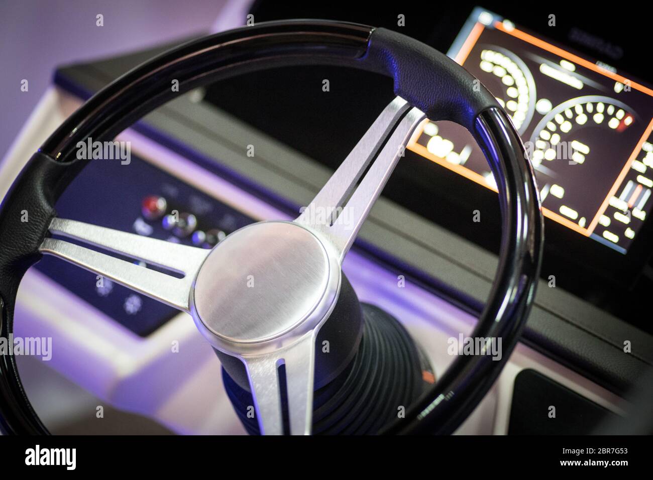 Powerboat steering wheel hi-res stock photography and images - Alamy