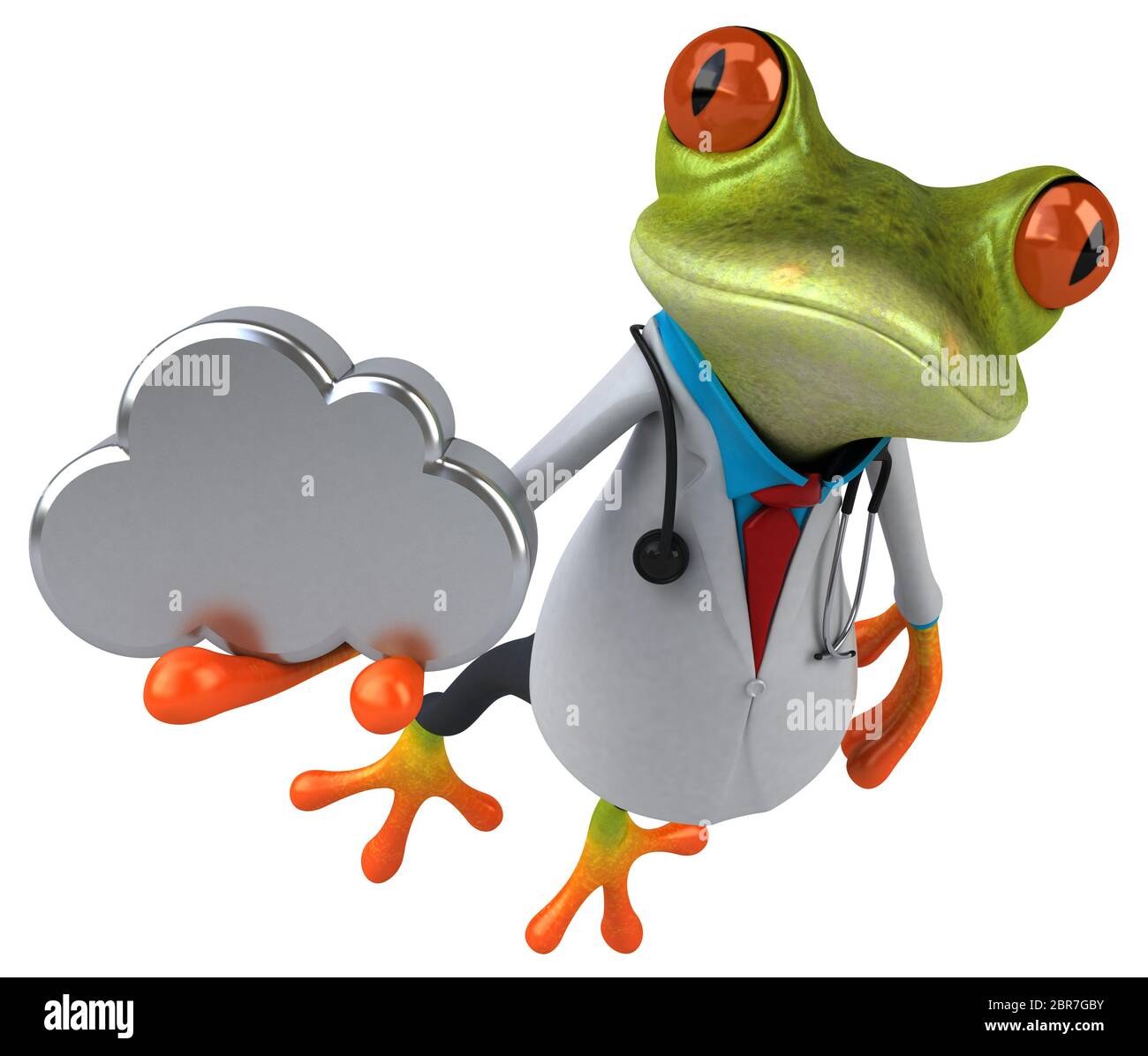 Frog doctor - 3D Illustration Stock Photo - Alamy