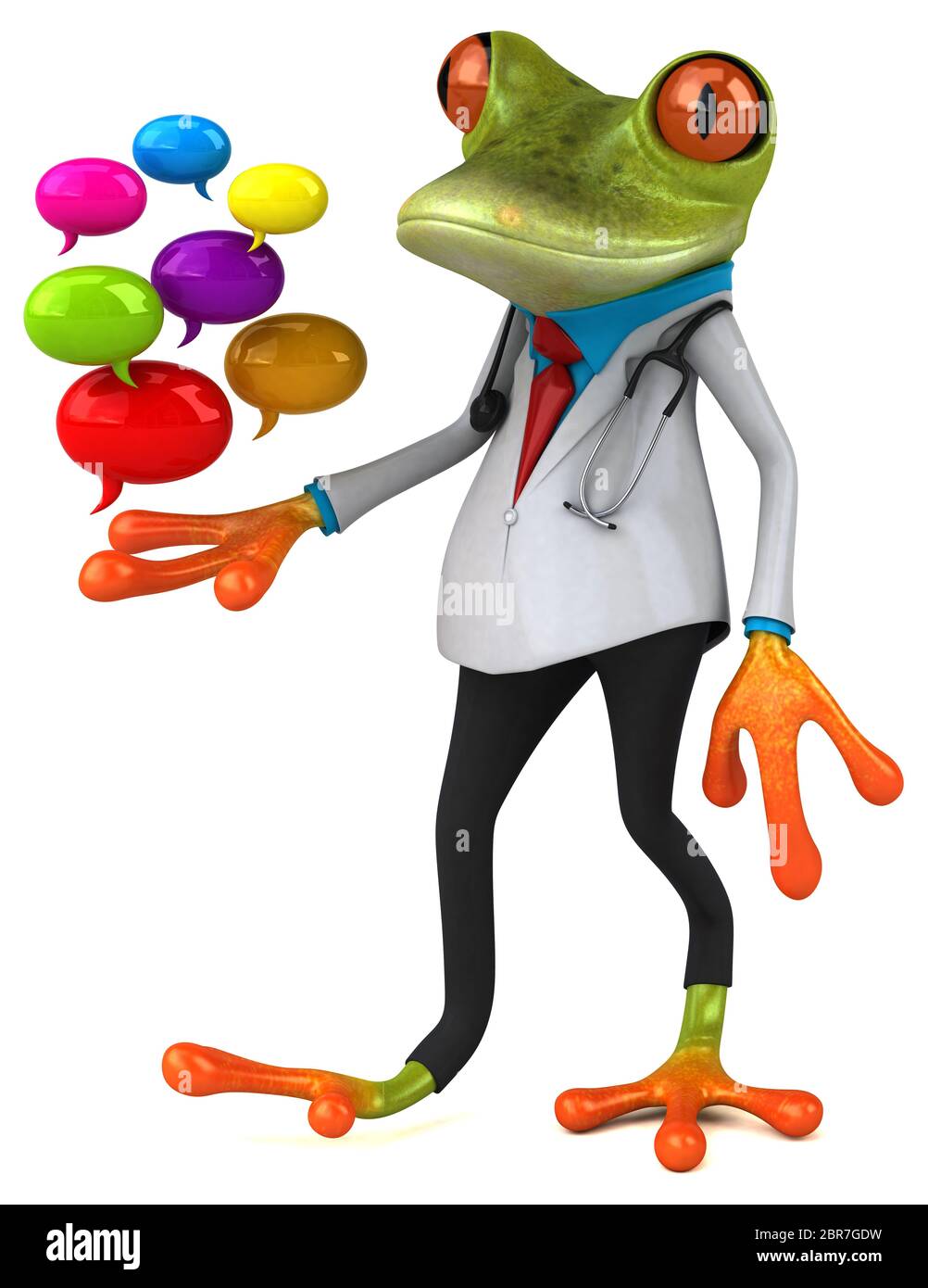 Frog doctor - 3D Illustration Stock Photo - Alamy