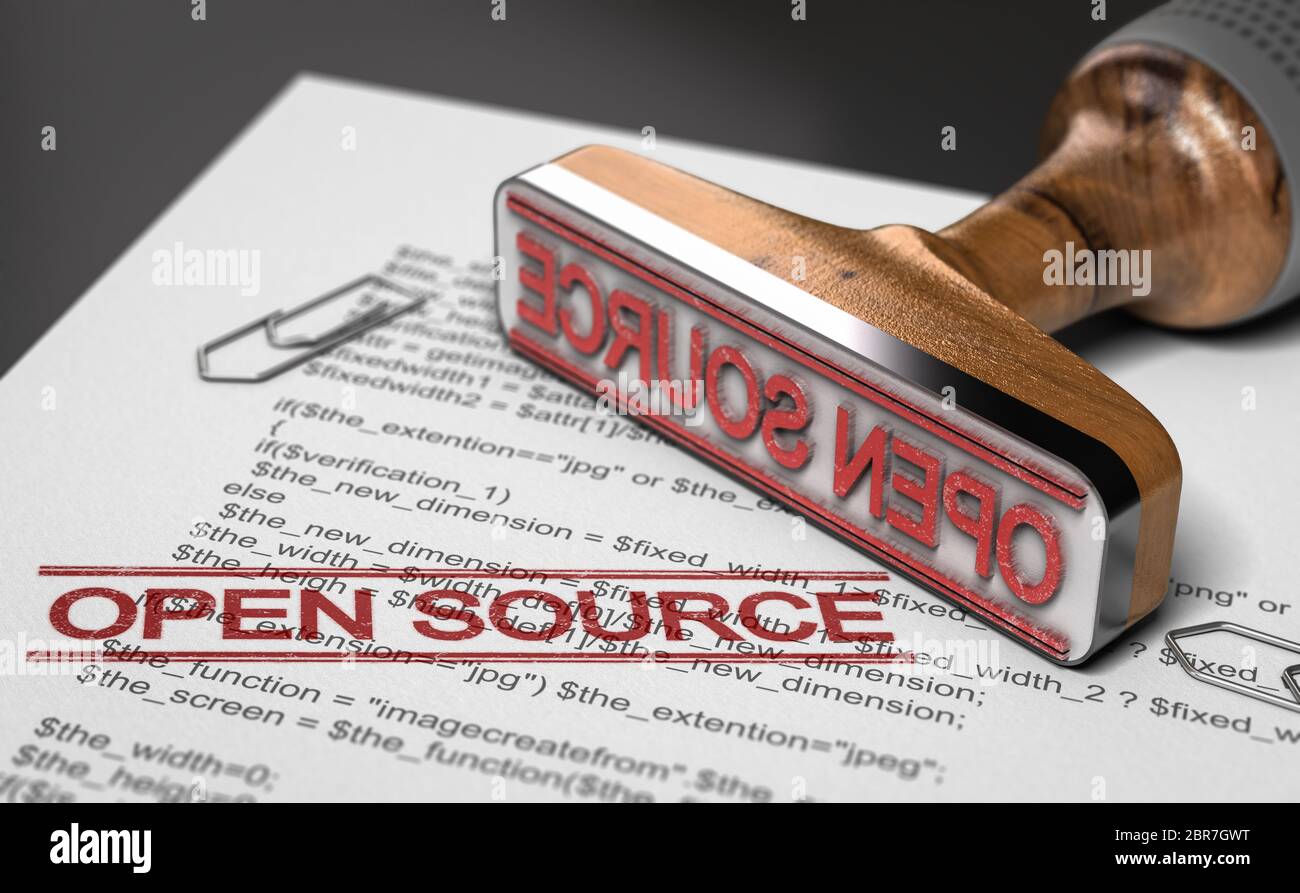Open source stamp hi-res stock photography and images - Alamy