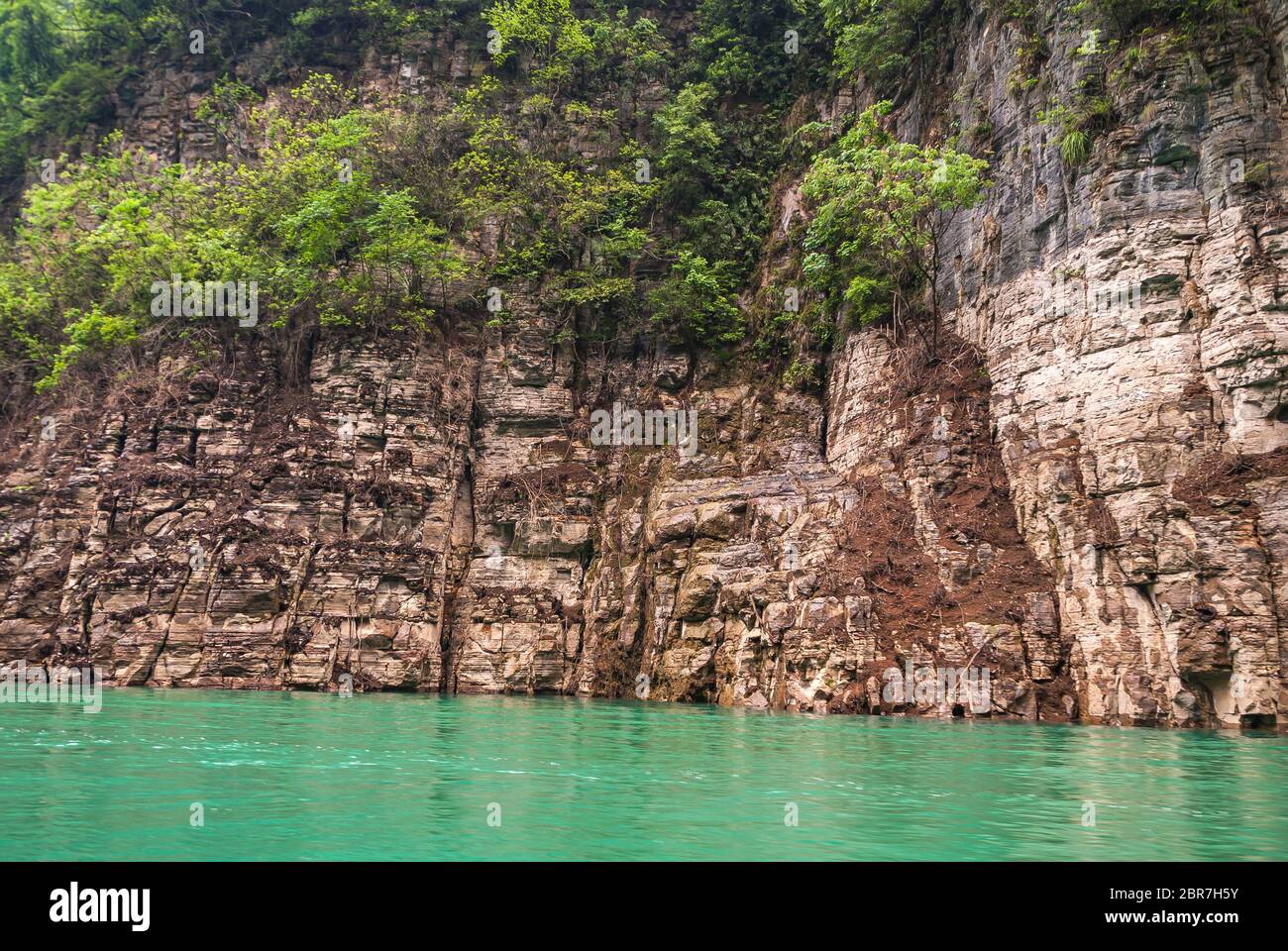 Wushan, Chongqing, China - May 7, 2010: Mini Three Gorges on Daning ...