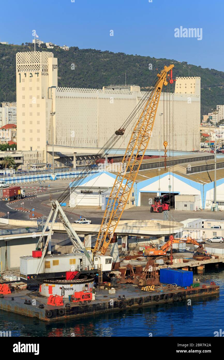 Port of Haifa, Israel Stock Photo - Alamy