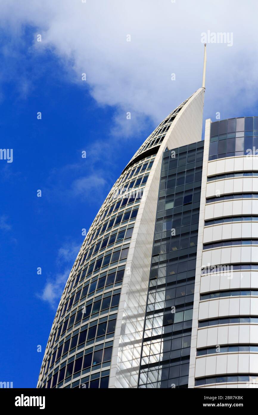The Sail Tower, Port of Haifa, Israel Stock Photo - Alamy